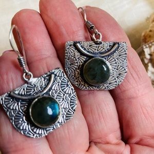 Jewelry | New Abalone Shell Labradorite 925 Silver Set | Poshmark